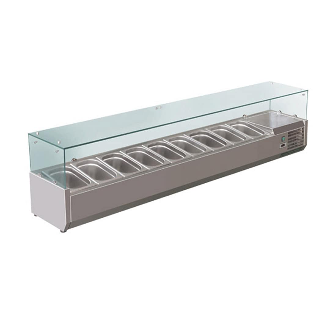 Commercial Benchtop Salad Bars | GN Pan Refrigerated Units – KW