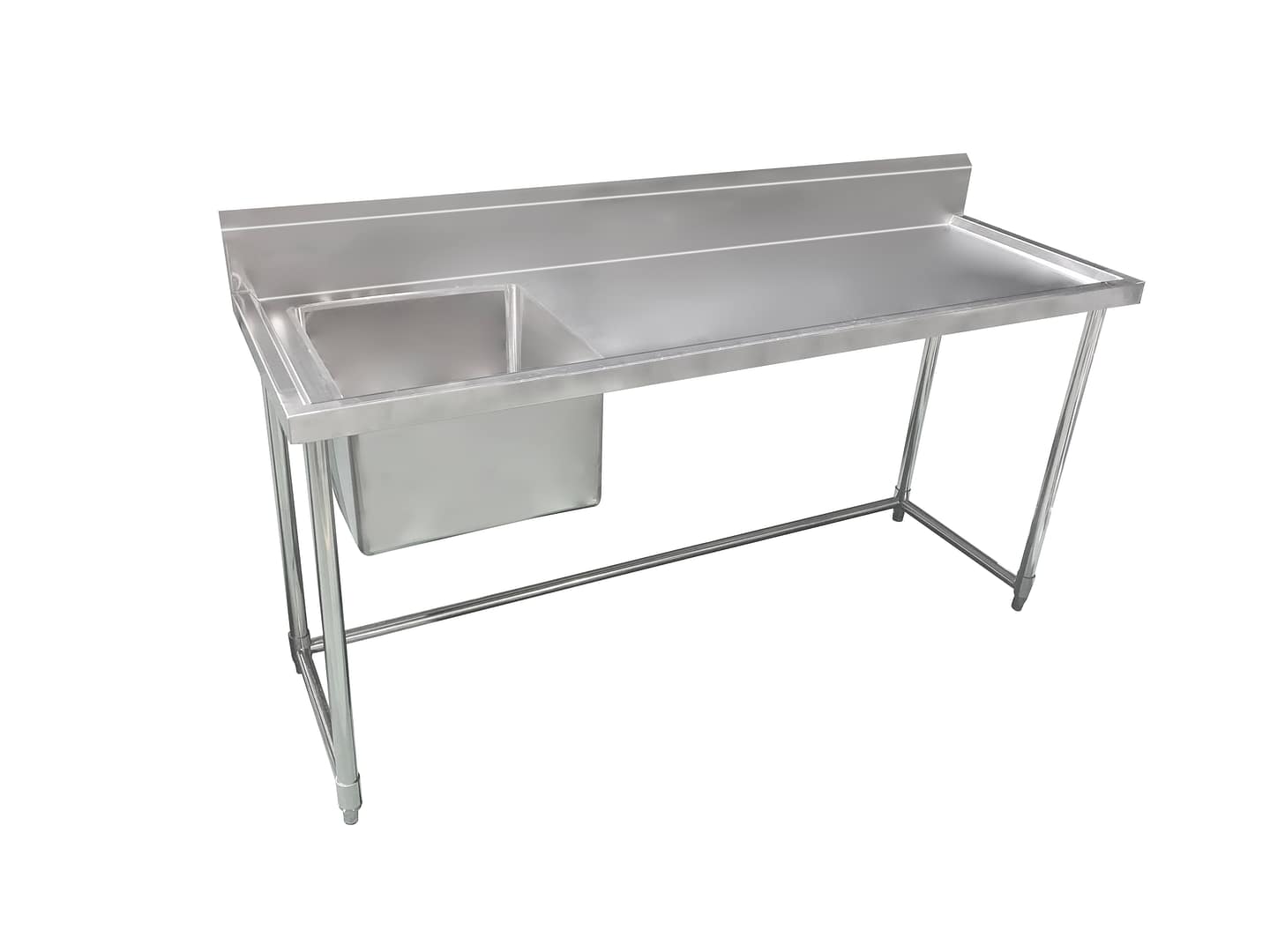 Single Sink Bench: Amazing 1500mm Stainless Steel Design