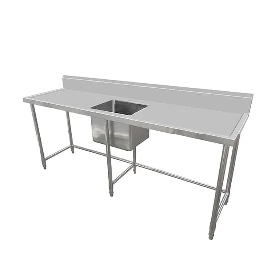 Remarkable Kitchen Knock 631123 | 2400mm Centre Single Sink Bench